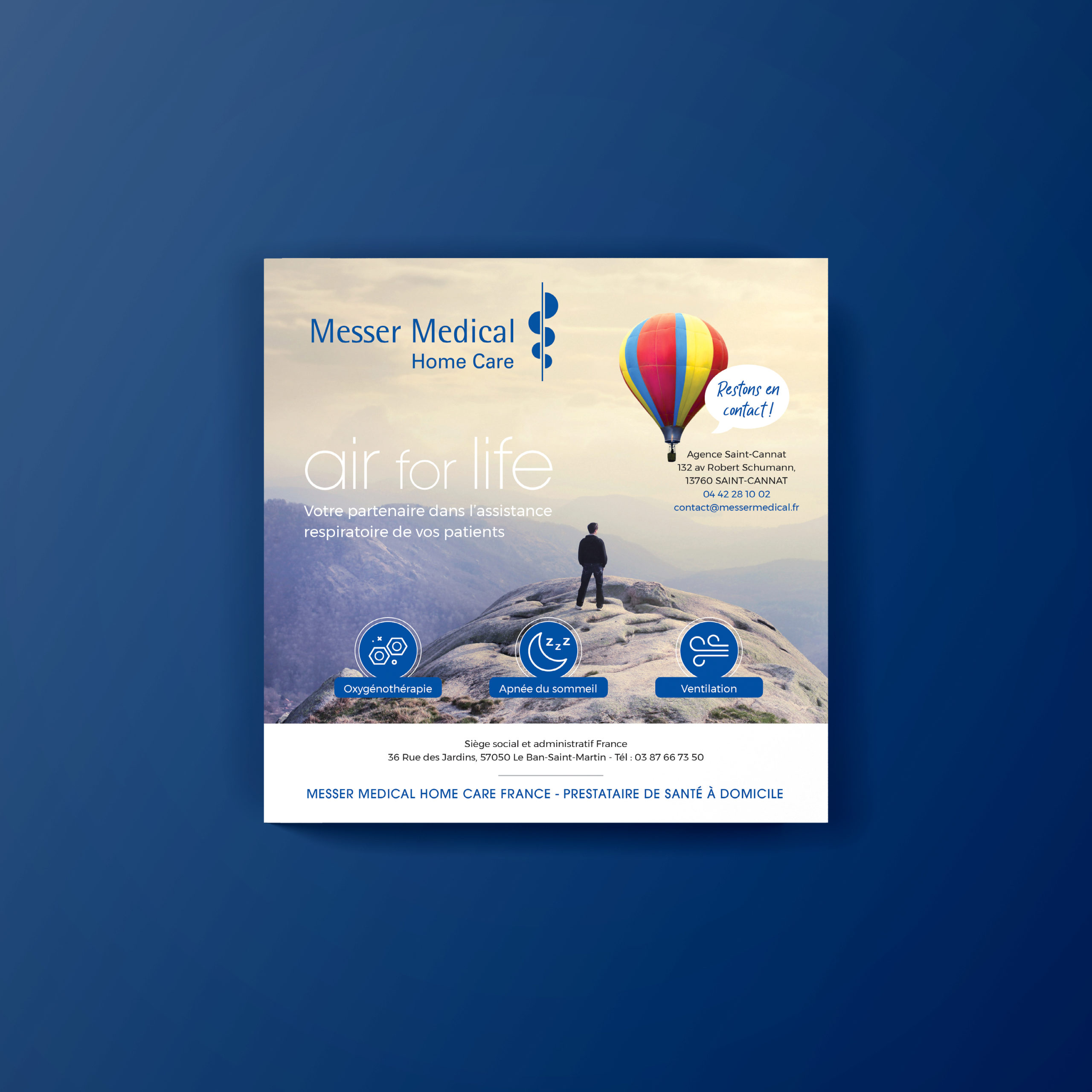 Supports de communication pour Messer Medical France - Emilie BRIOSCA